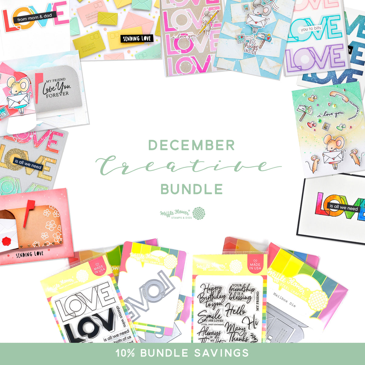 Introducing the December 2019 Creative Bundle – WaffleFlower.com