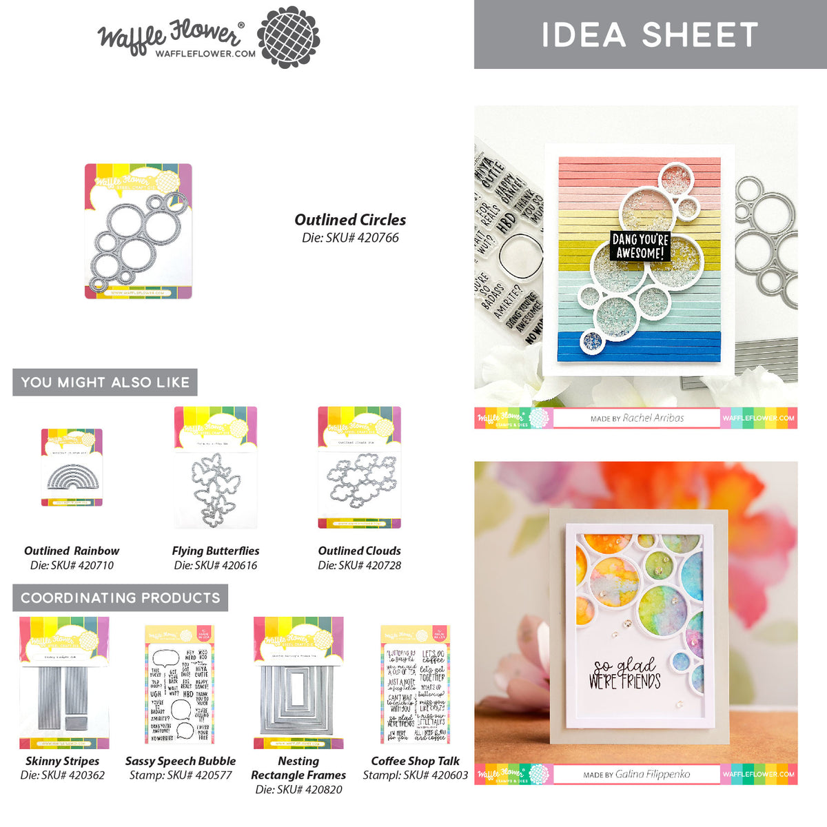 Intro to August Release - Nesting Frames – WaffleFlower.com