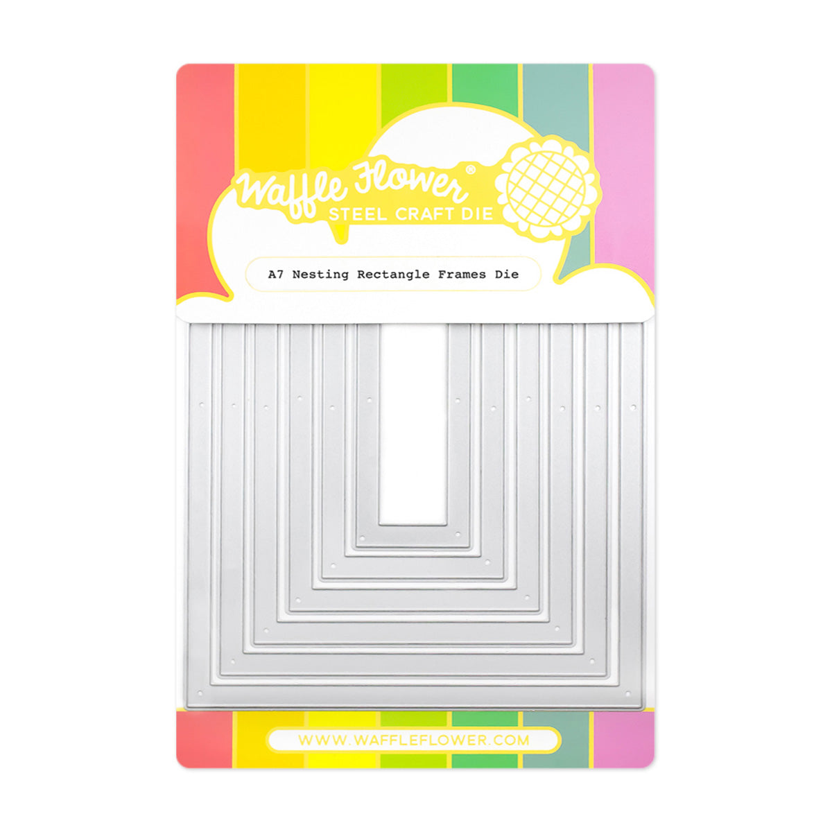 A7 Rectangle Frames Die – WaffleFlower.com