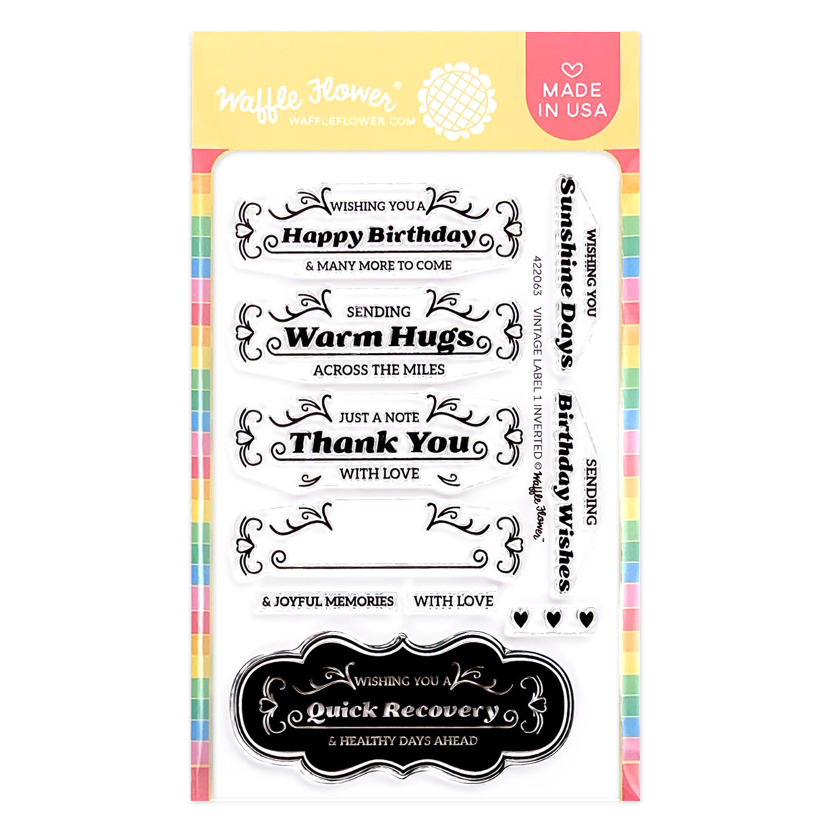 Vintage Label 1 Inverted Stamp Set – WaffleFlower.com
