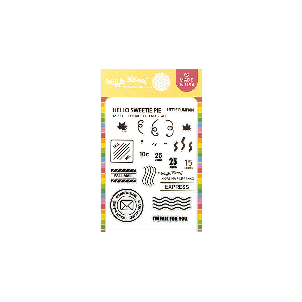 Postage Collage for Fall Stamp Set – WaffleFlower.com