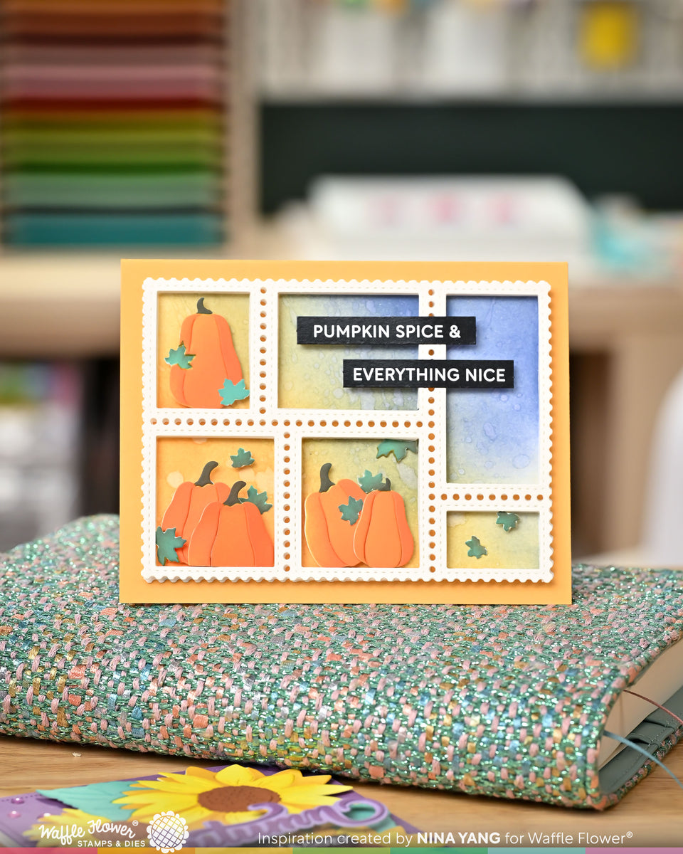 Pumpkin Patch Coloring Stencil – WaffleFlower.com