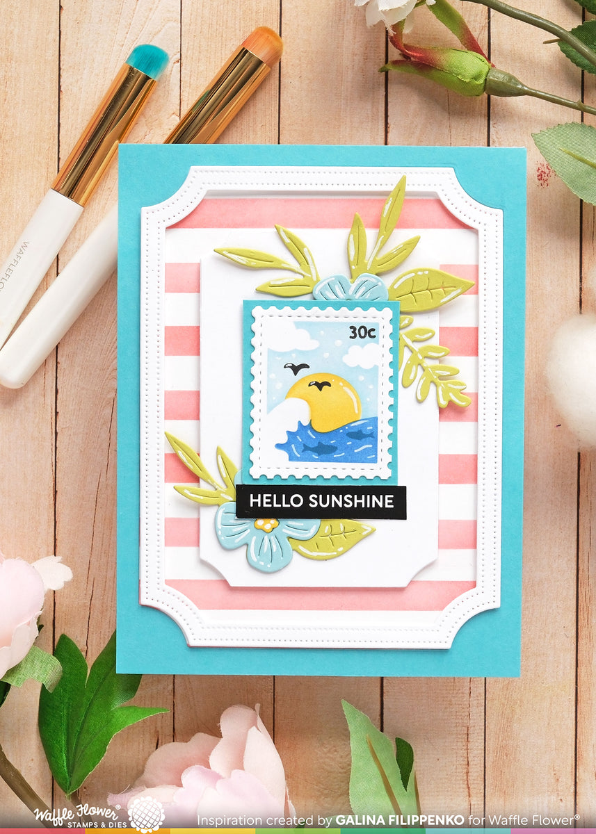 Nesting Piercing Ticket Frames Die – WaffleFlower.com