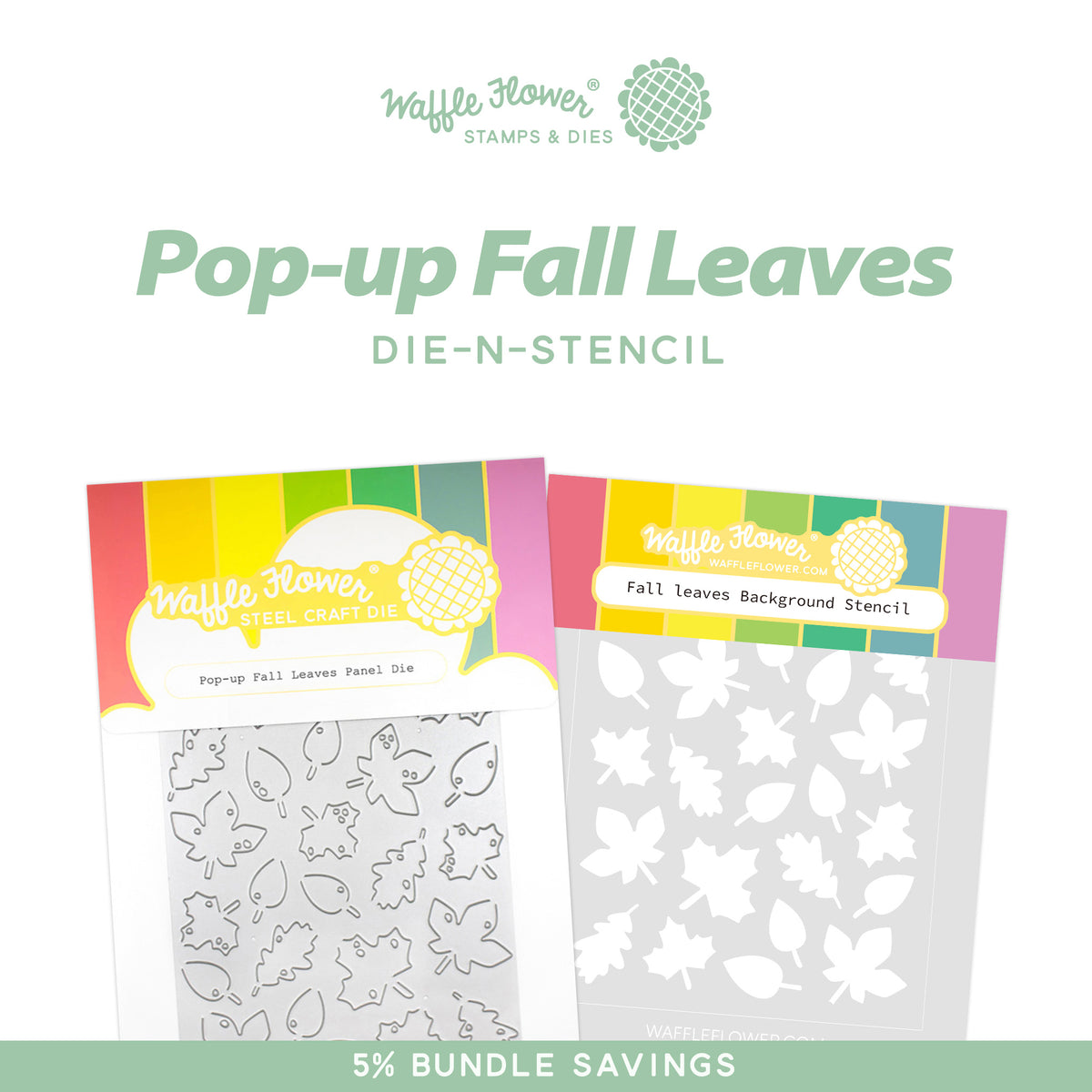 Pop-up Fall Leaves Die-n-stencil – WaffleFlower.com