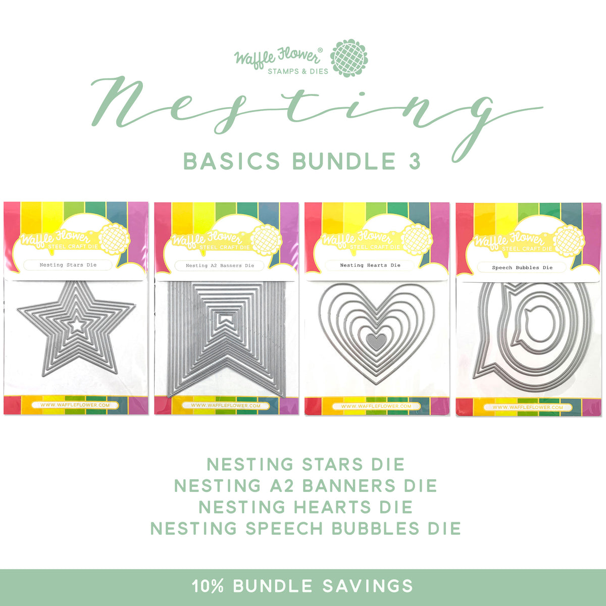 Nesting Basics 3 Bundle – WaffleFlower.com