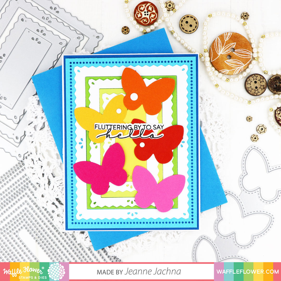 Nesting Dotted Rectangles Die – WaffleFlower.com