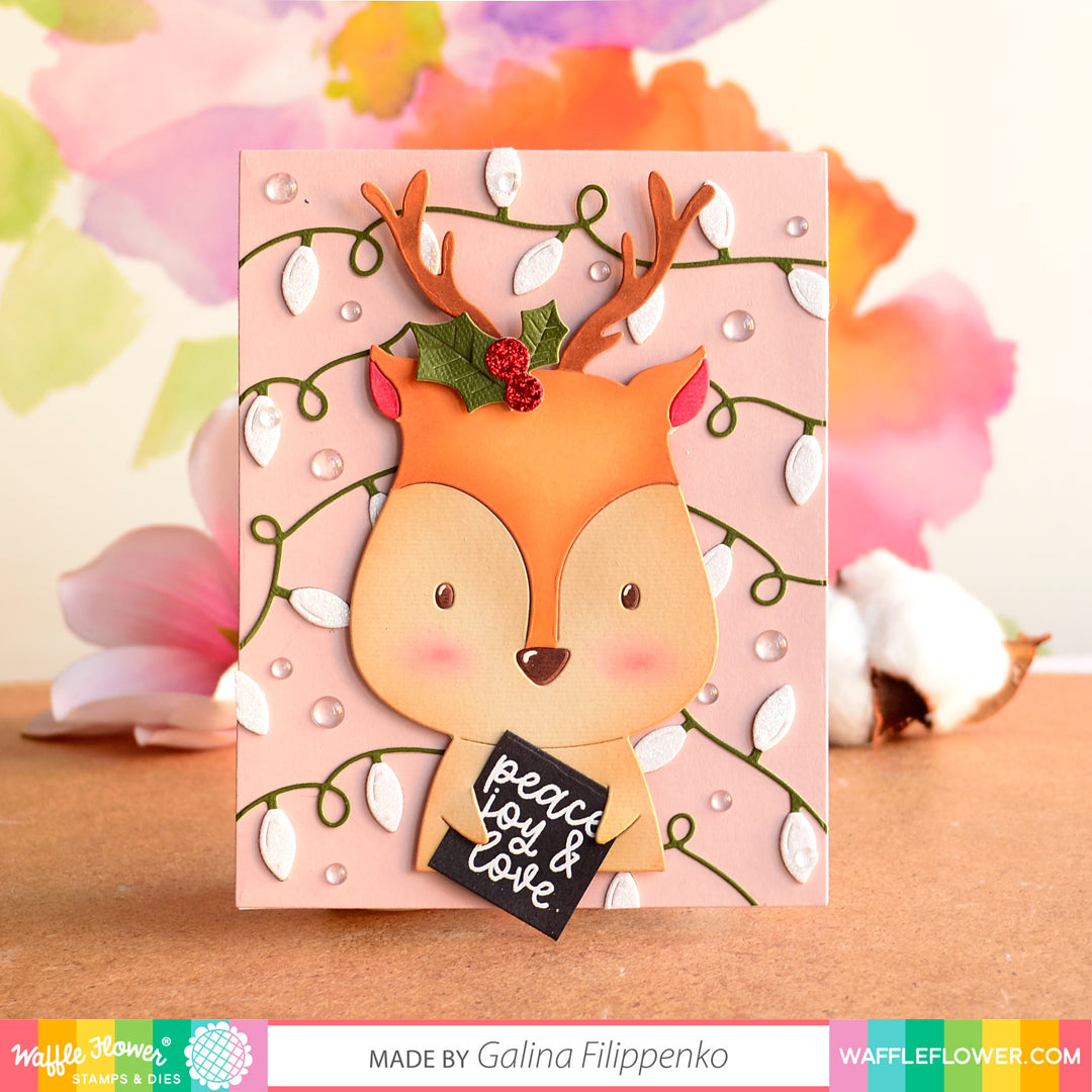 Intro to Holly Bird, Nesting Hexagons, Holiday Lights and Reindeer Die ...