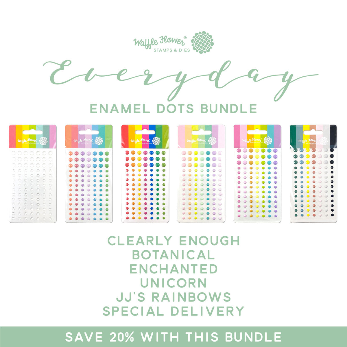 Intro to New Everyday Enamel Dots – WaffleFlower.com