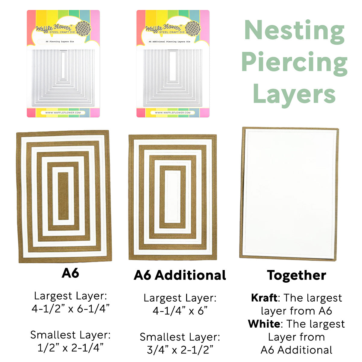 A6 Additional Piercing Layers Die – WaffleFlower.com