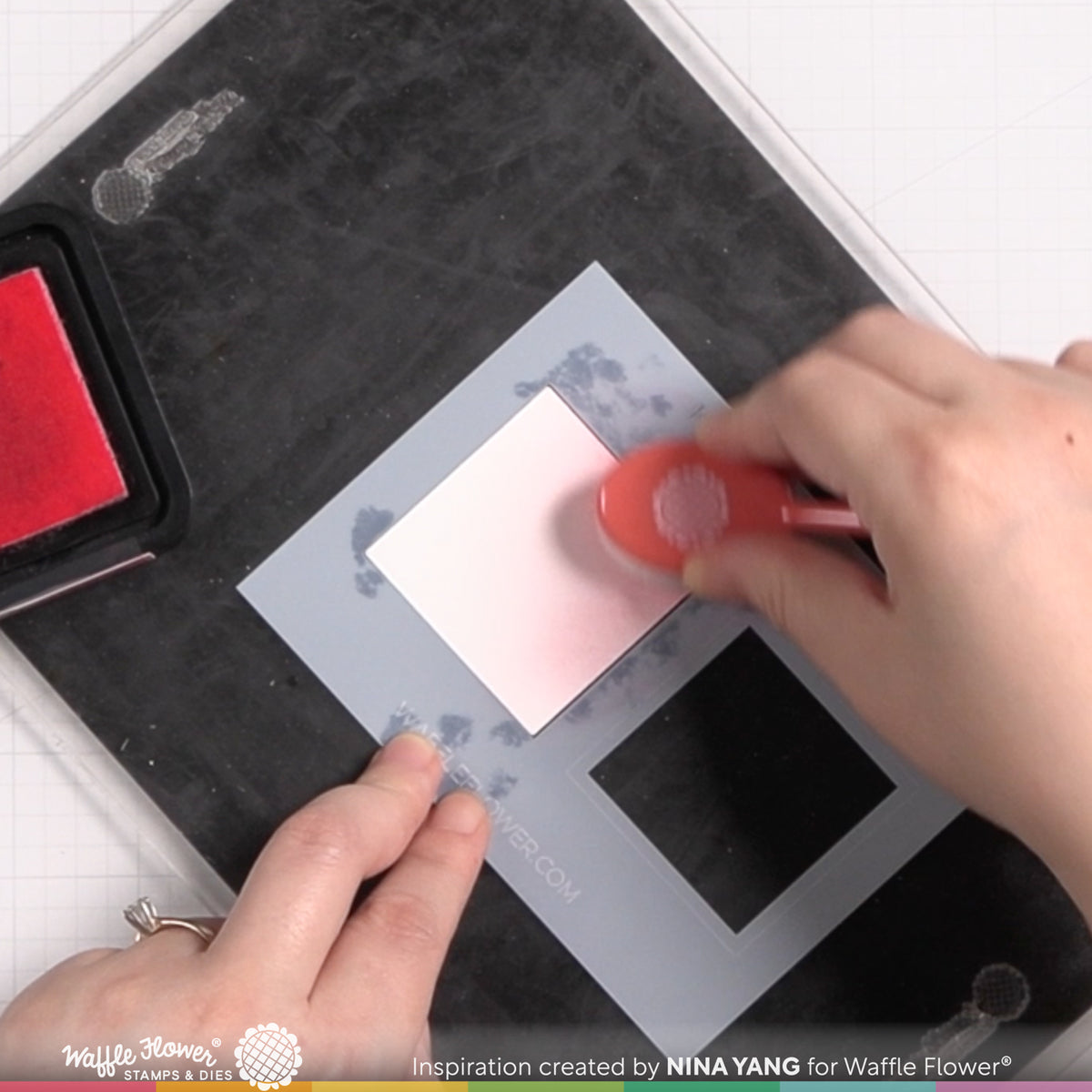 Ink Swatch 2x2 Stencil – WaffleFlower.com