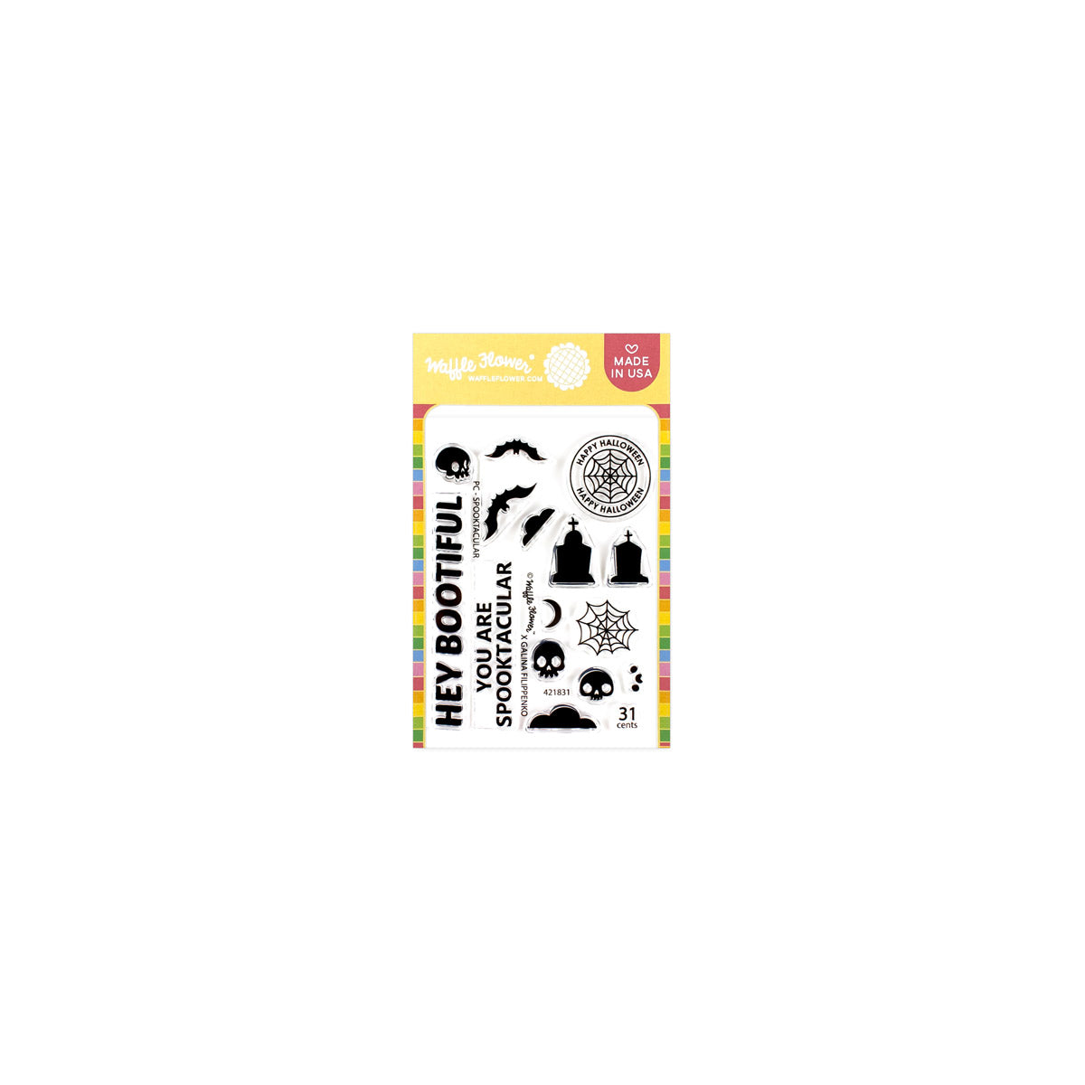 Postage Collage Spooktacular Stamp Set – WaffleFlower.com