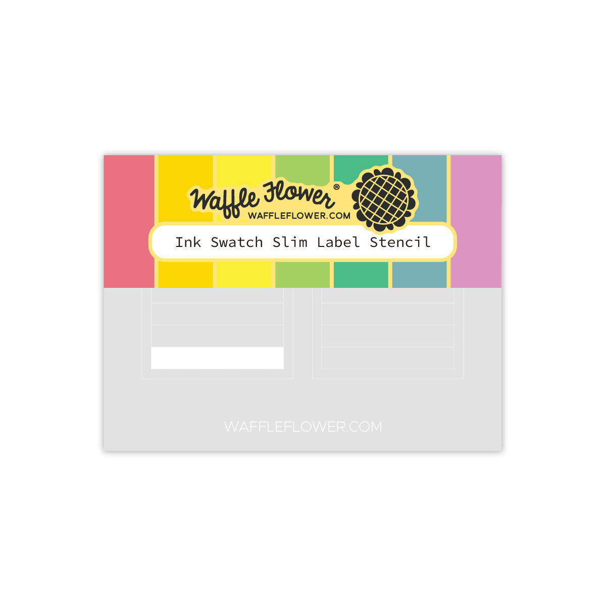 Ink Swatch Slim Label Stencil – WaffleFlower.com