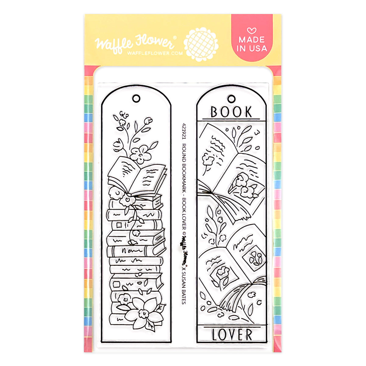 Round Bookmark - Book Lover Stamp Set – WaffleFlower.com