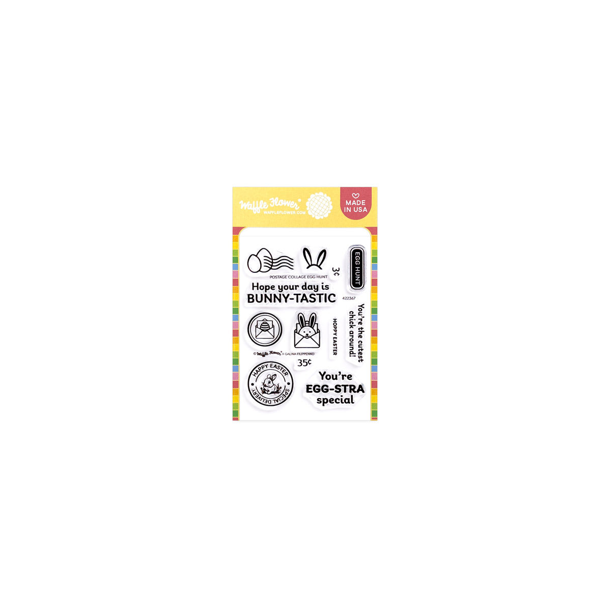 Postage Collage Egg Hunt Stamp Set – WaffleFlower.com
