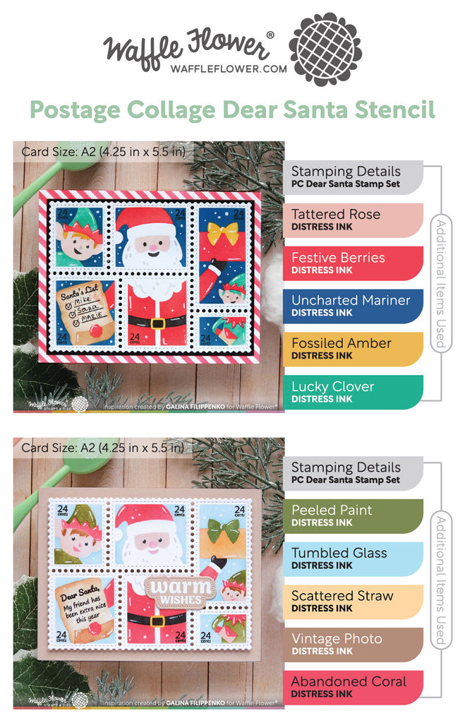 Postage Collage Themed Stencil Idea Sheets for Year 3 – WaffleFlower.com