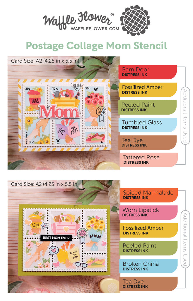 Postage Collage Themed Stencil Idea Sheets for Year 3 – WaffleFlower.com