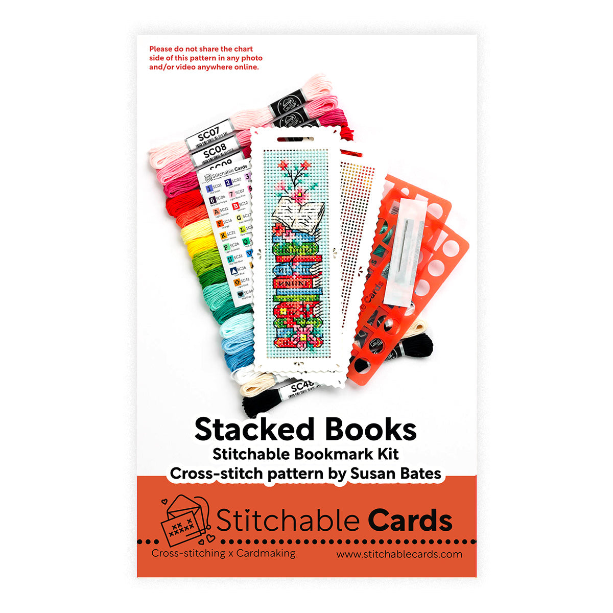 Stacked Books Bookmark Kit – WaffleFlower.com