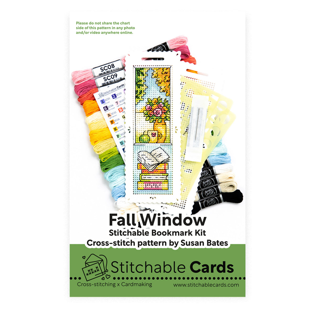 Fall Window Bookmark Kit – WaffleFlower.com