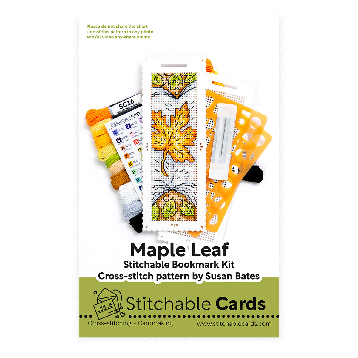 Maple Leaf Bookmark Kit – WaffleFlower.com