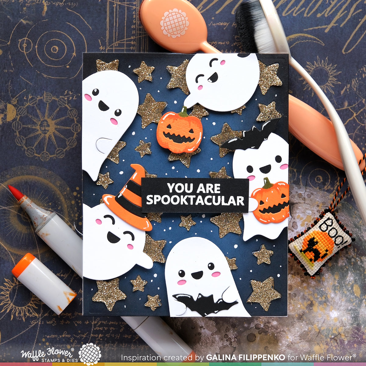 Random Stars Stencil – WaffleFlower.com