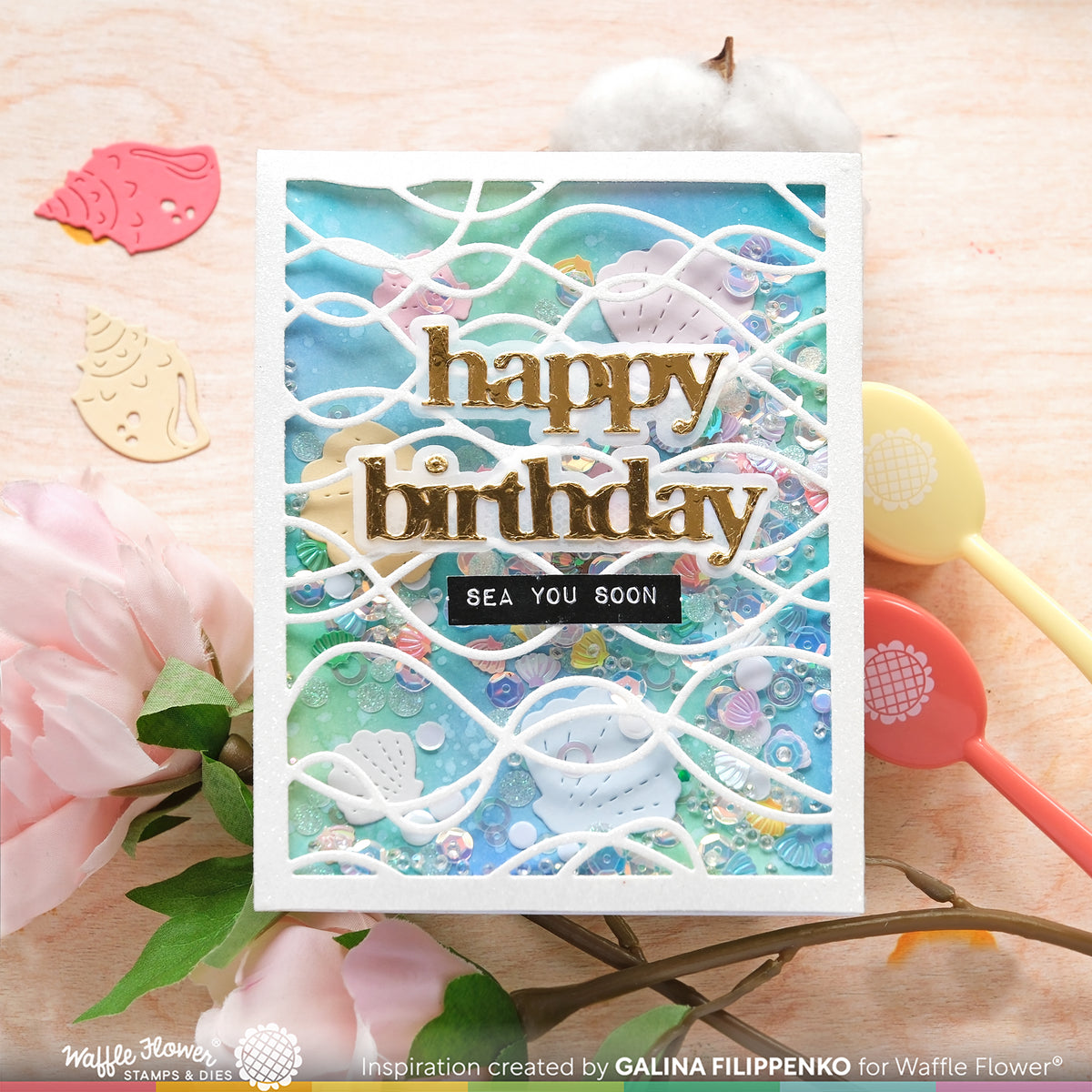 Happy Waves Panel Die – WaffleFlower.com