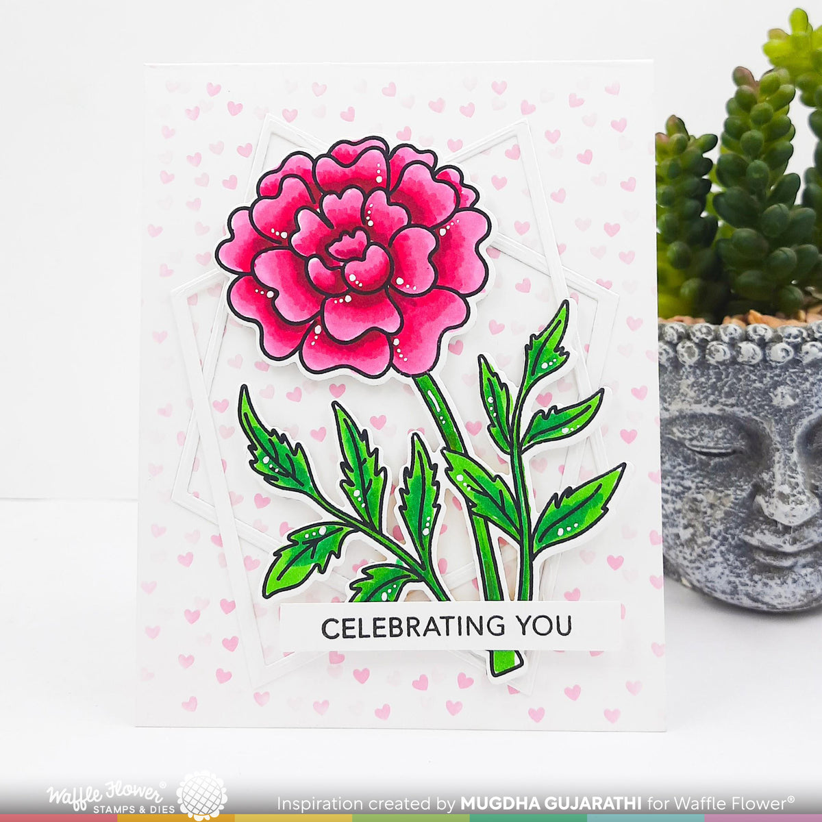 Random Heart Stencil – WaffleFlower.com