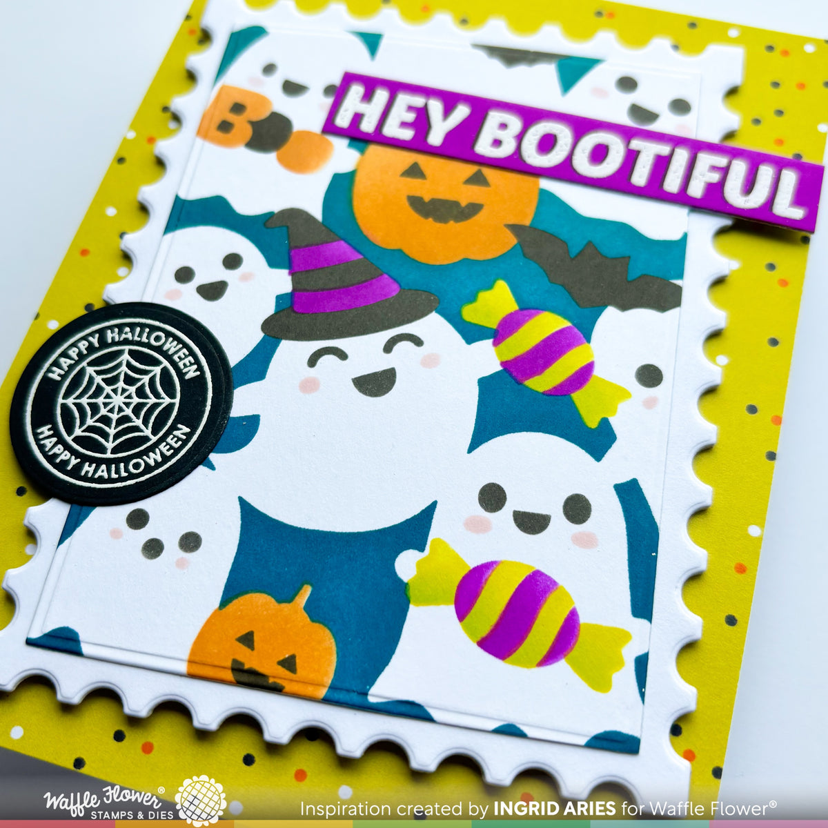 Sweet Ghosts Background Stencil – WaffleFlower.com