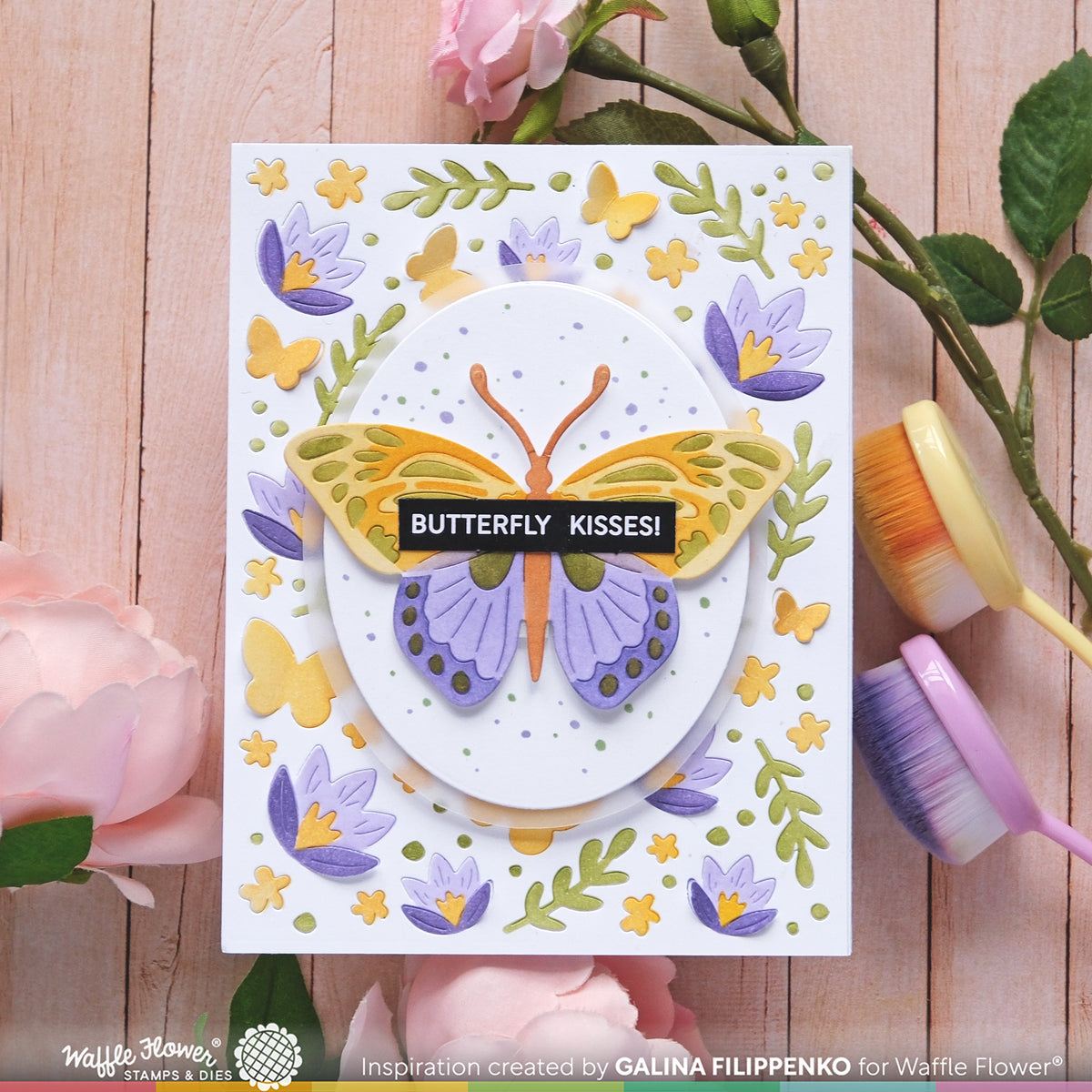Crocus Flutter Stencil – WaffleFlower.com