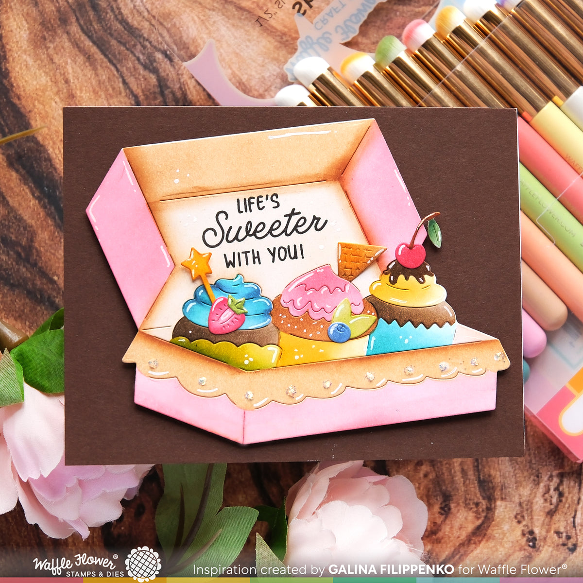 Boxed Cupcakes Die – WaffleFlower.com