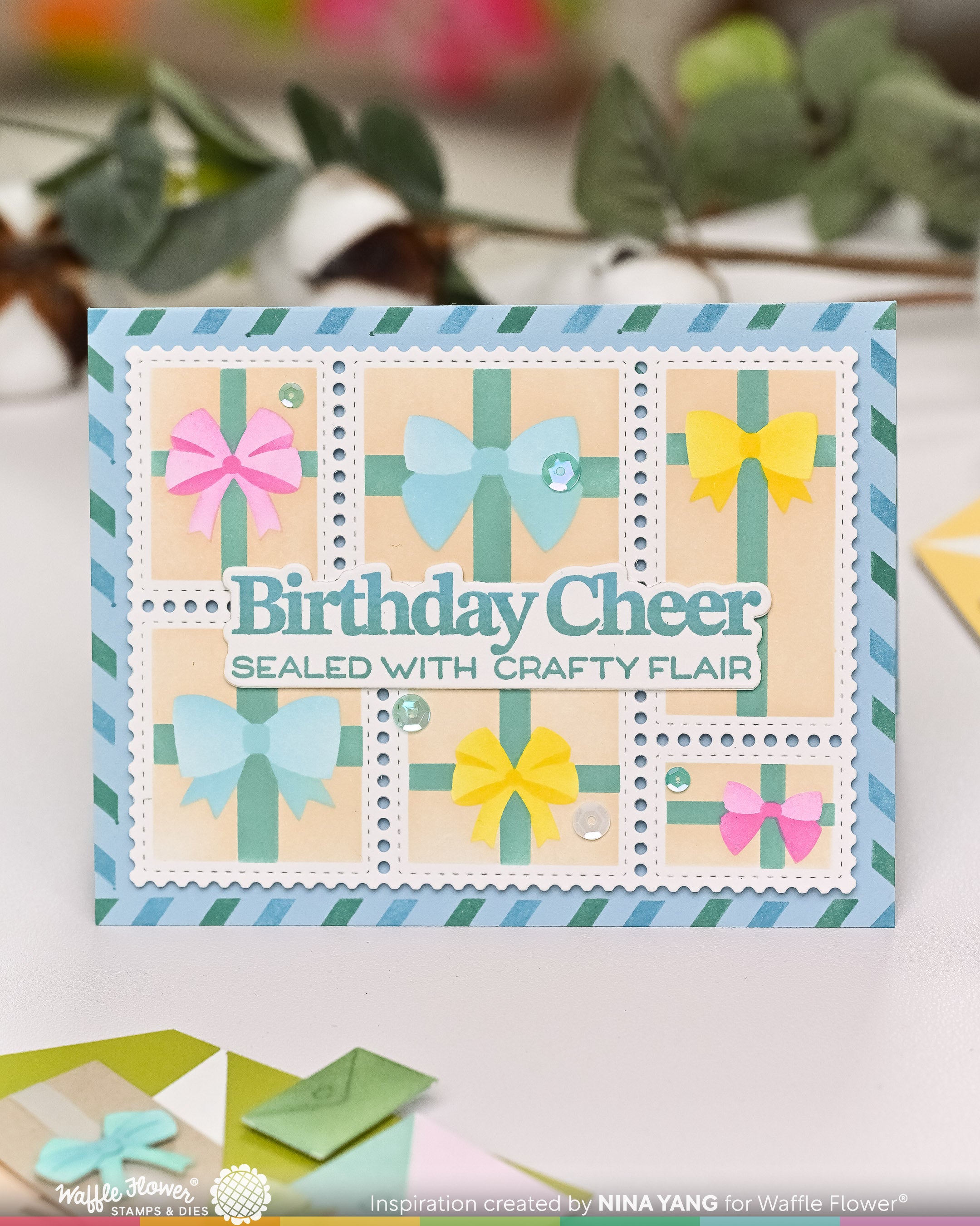 Postage Collage Gifts Stencil – WaffleFlower.com