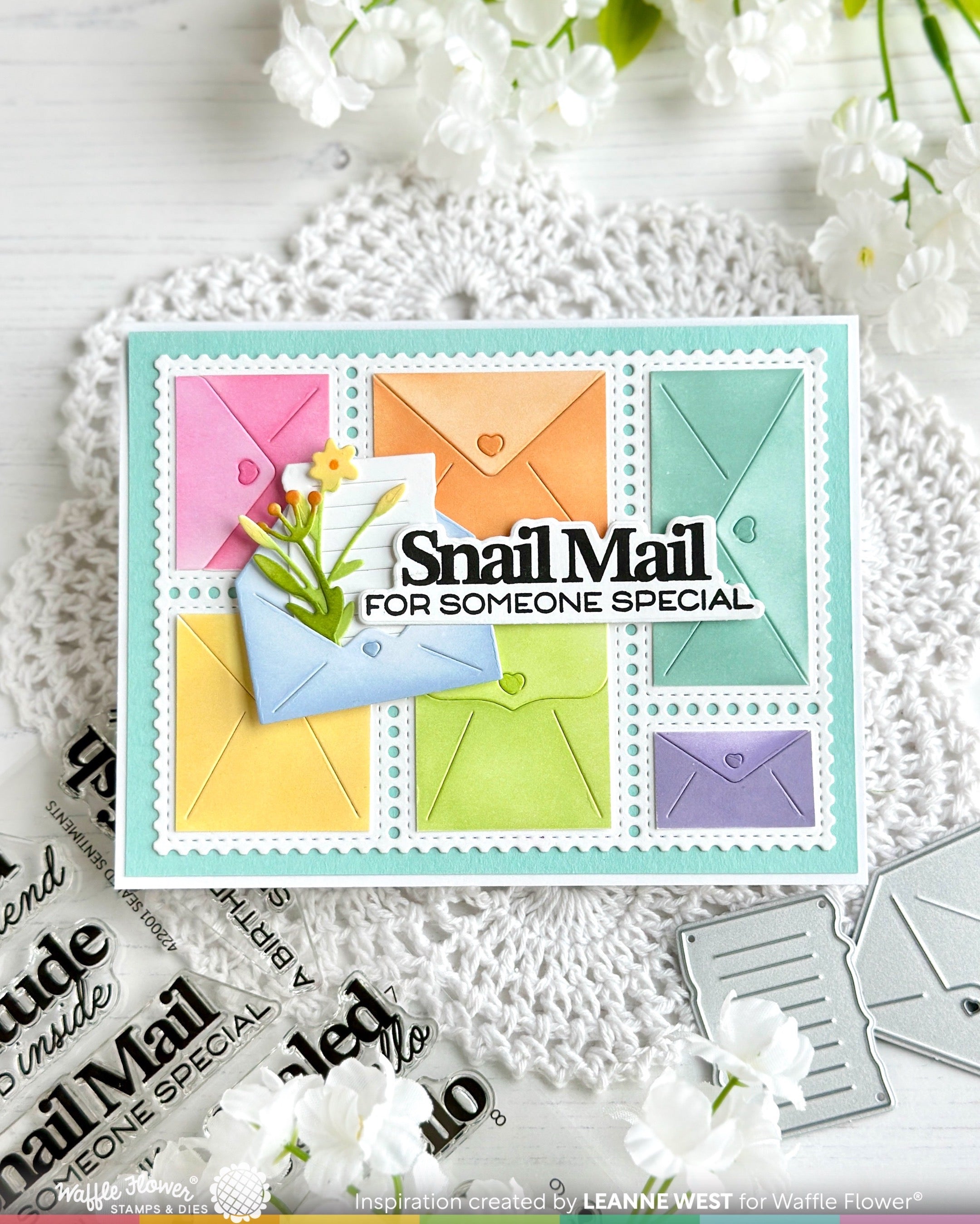Postage Collage Envelope Die-n-stencil – WaffleFlower.com
