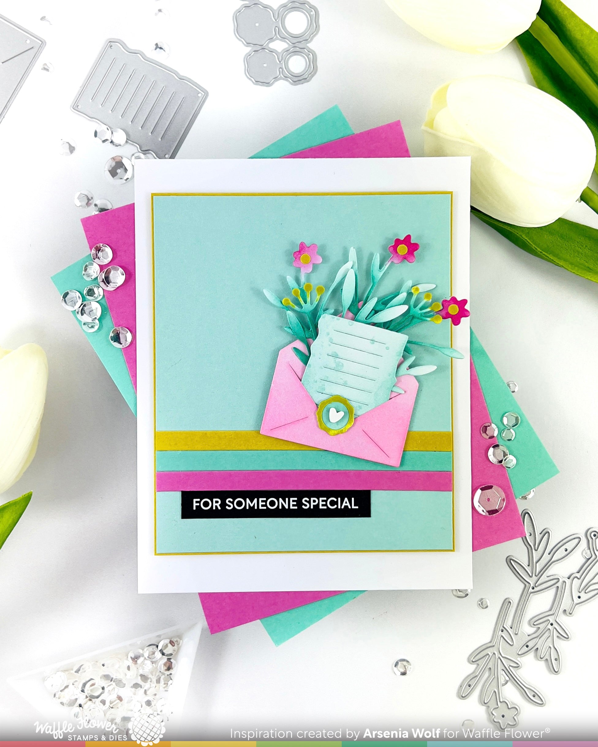 Postage Collage Mini Seals Die – WaffleFlower.com