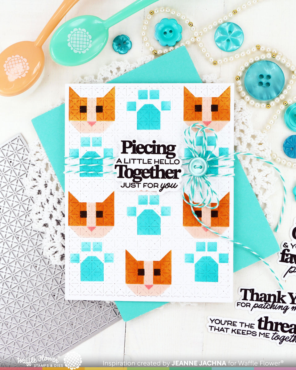 Patchwork Cat Stencil – WaffleFlower.com