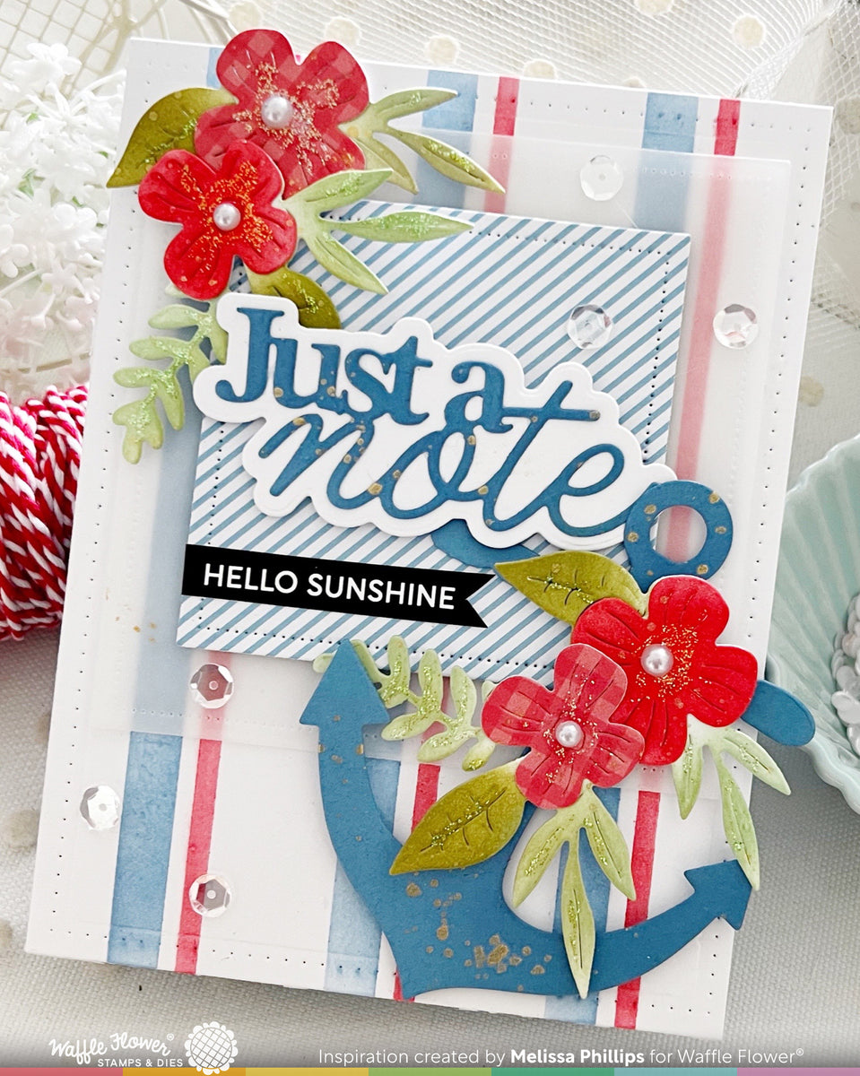 Just a Note Word Die – WaffleFlower.com