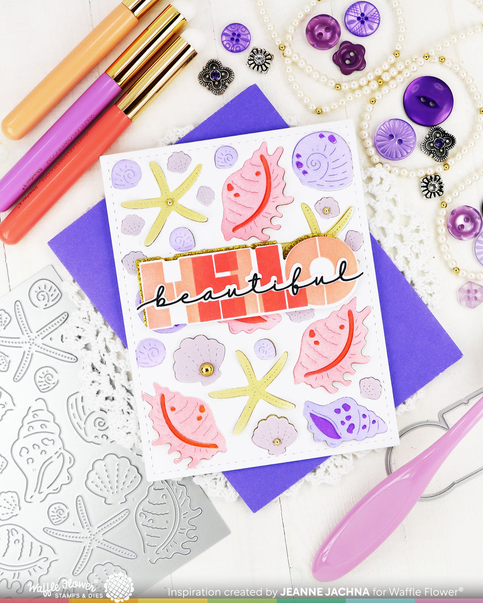 Overlapping Hello Additions Matching Die – WaffleFlower.com