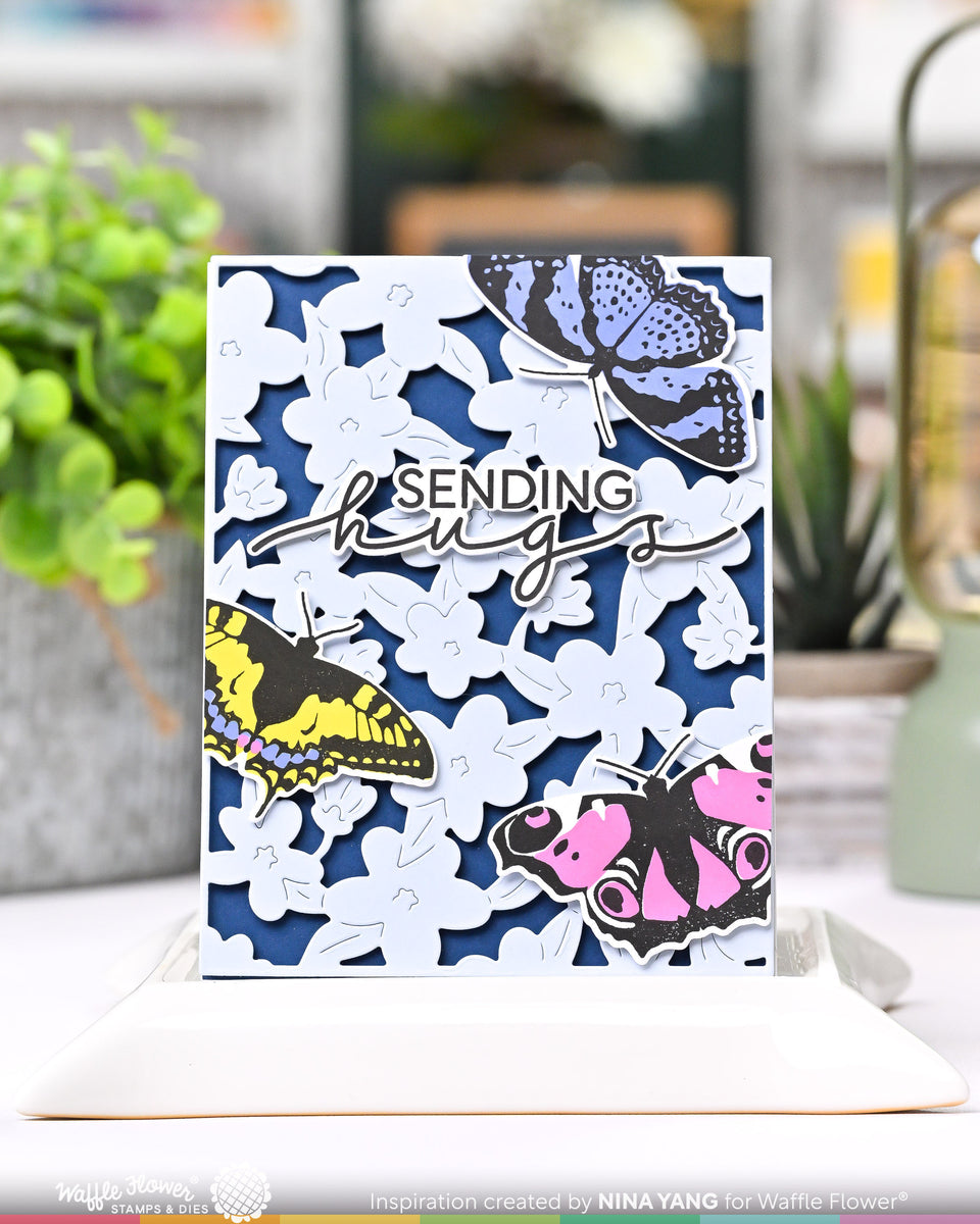 Butterfly Trio Stamp Set – WaffleFlower.com