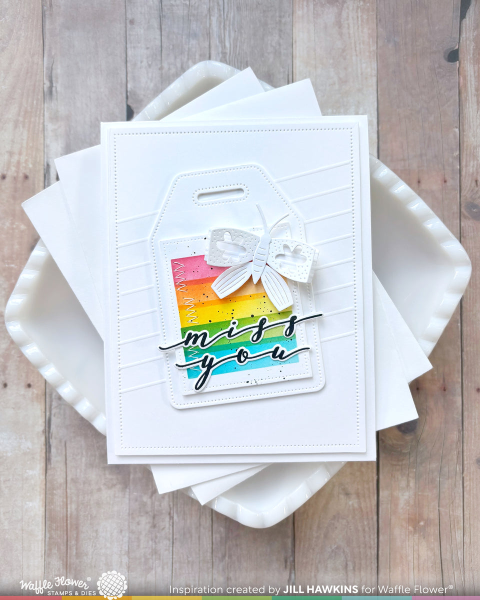 Nesting Piercing Tags Die-n-stencil – WaffleFlower.com