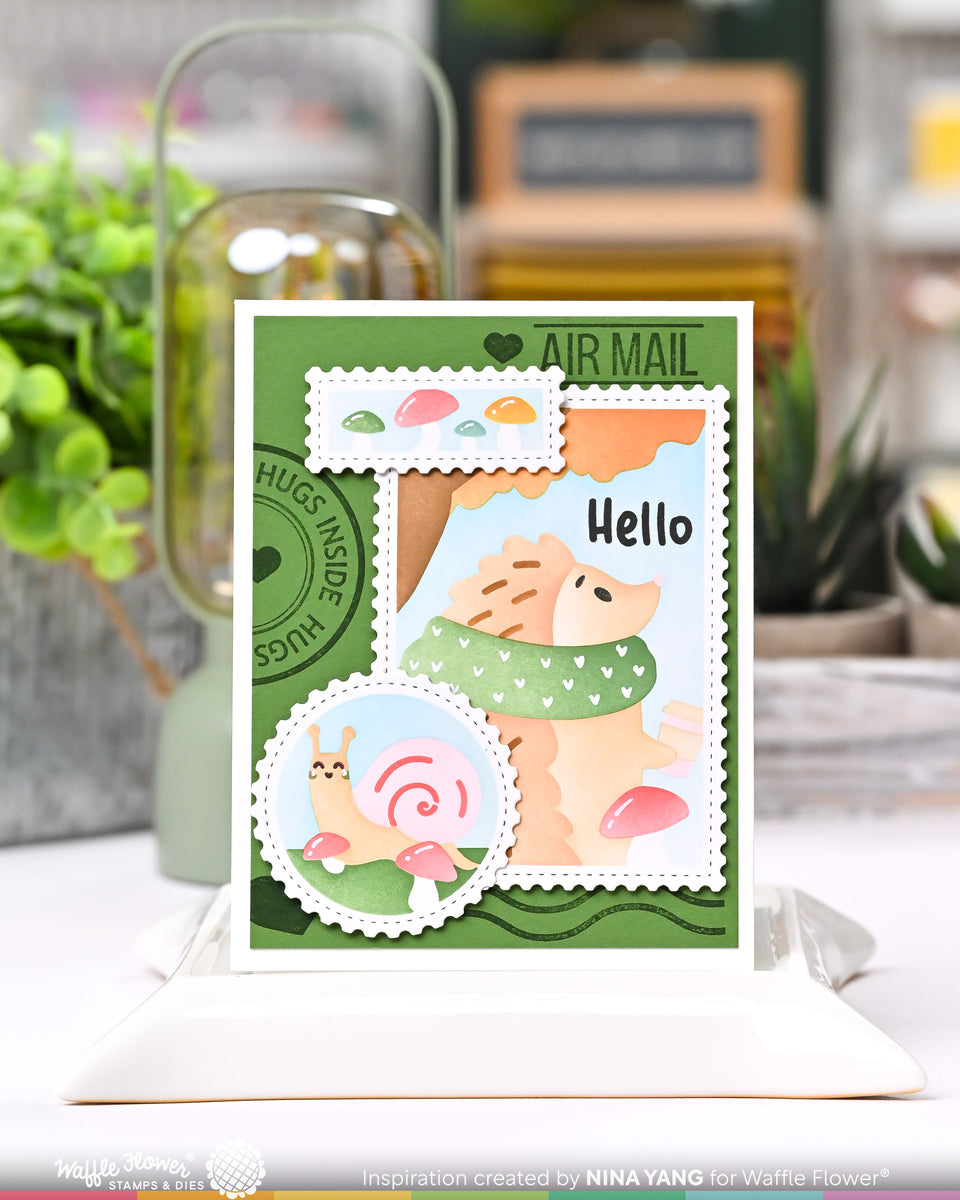 Nesting Postage Collage Stamp Set – WaffleFlower.com