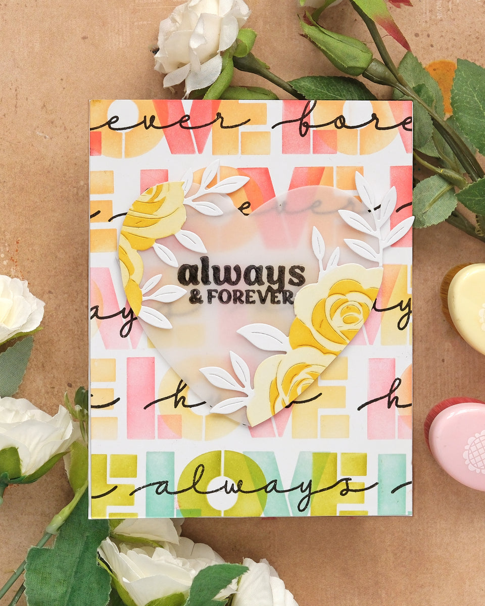 Overlapping Love Additions Stamp Set – WaffleFlower.com