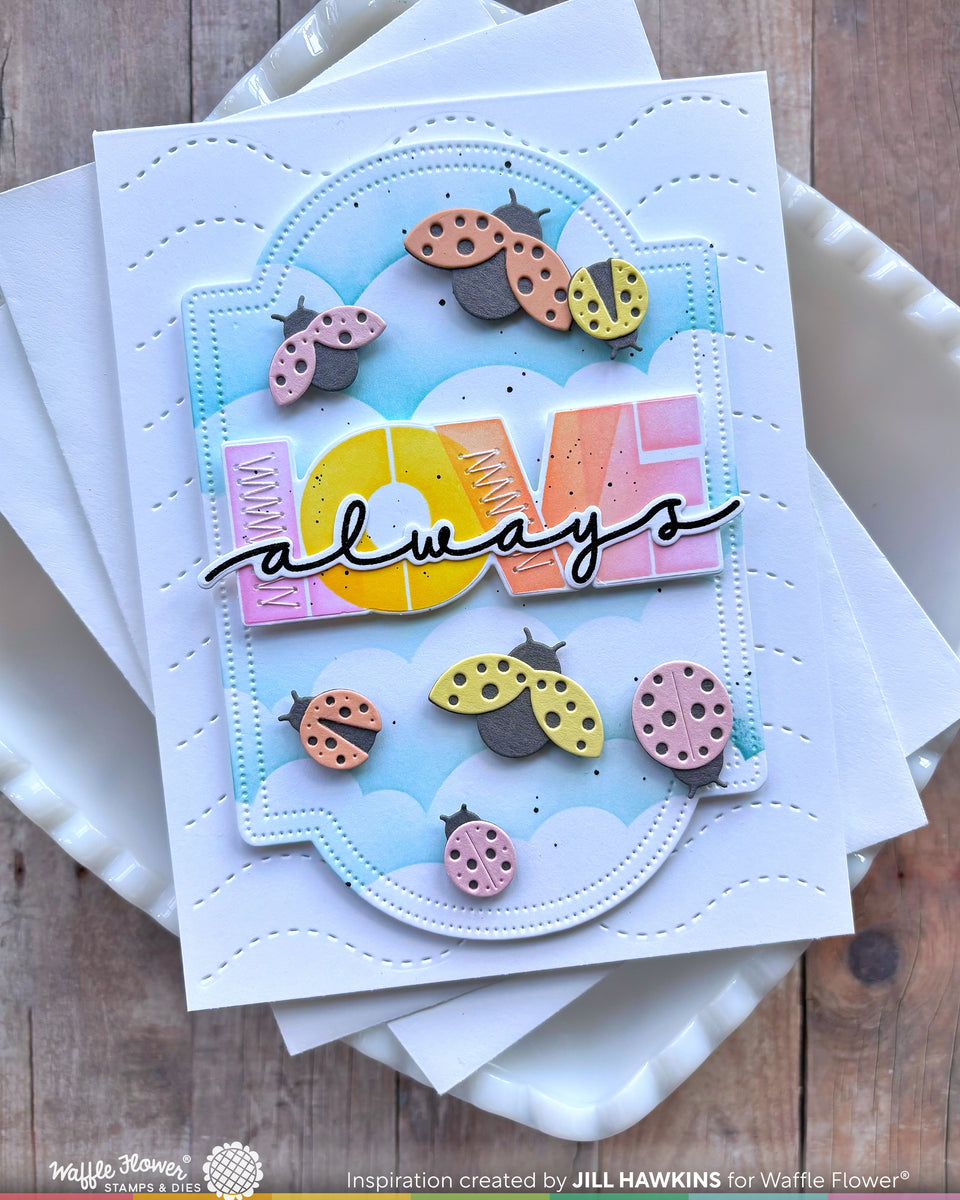 Nesting Piercing Classic Labels Die – WaffleFlower.com