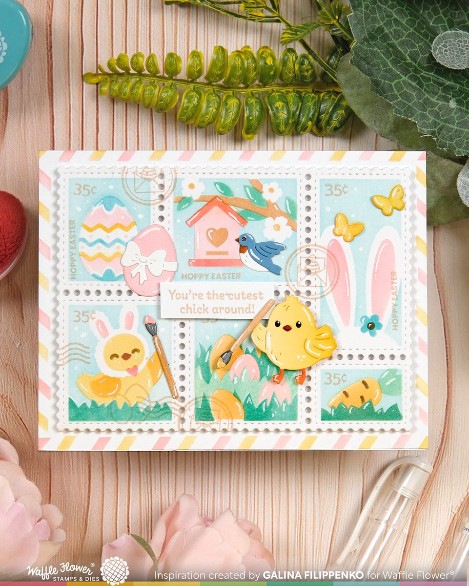 Postage Collage Egg Hunt Stamp Set – WaffleFlower.com
