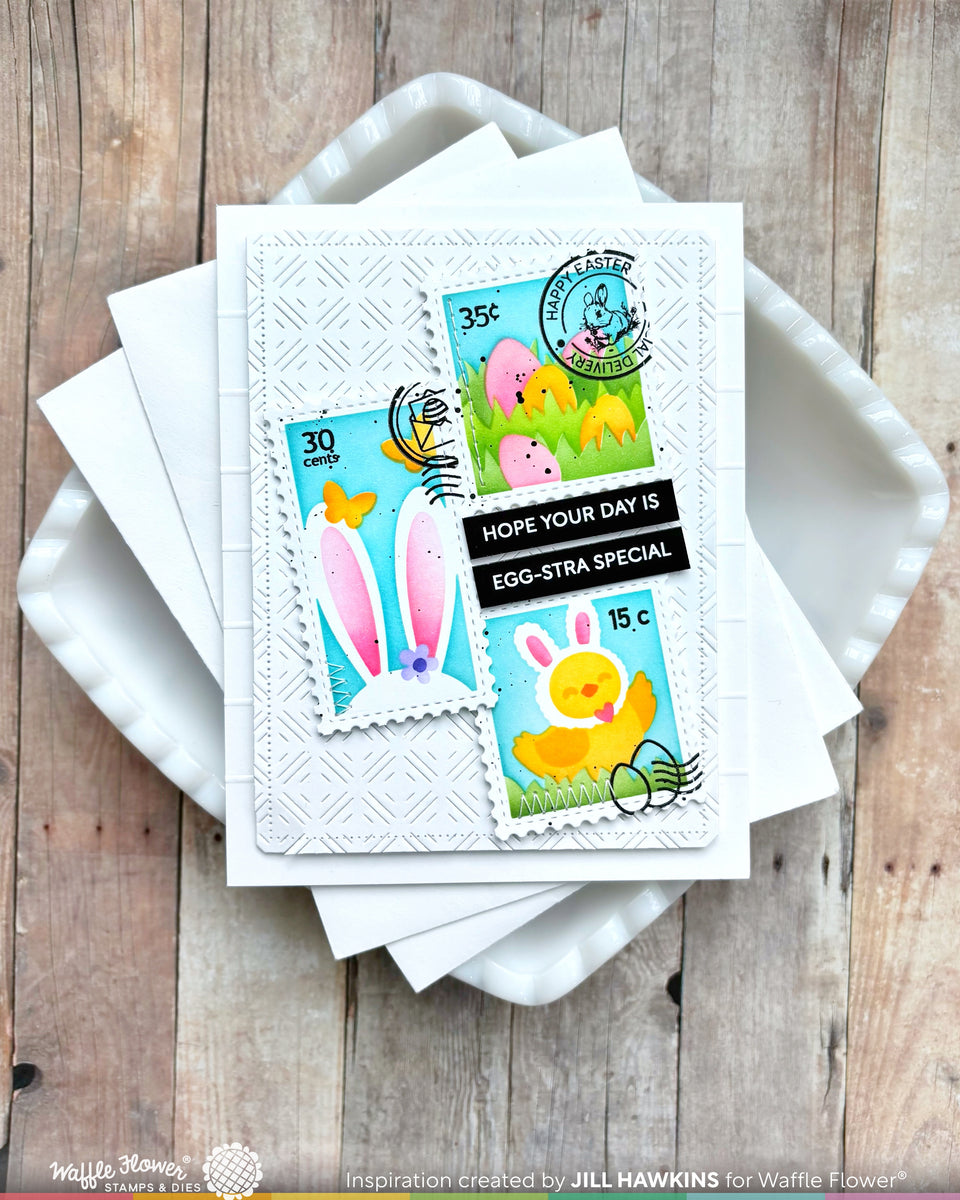 Postage Collage Egg Hunt Stamp Set – WaffleFlower.com