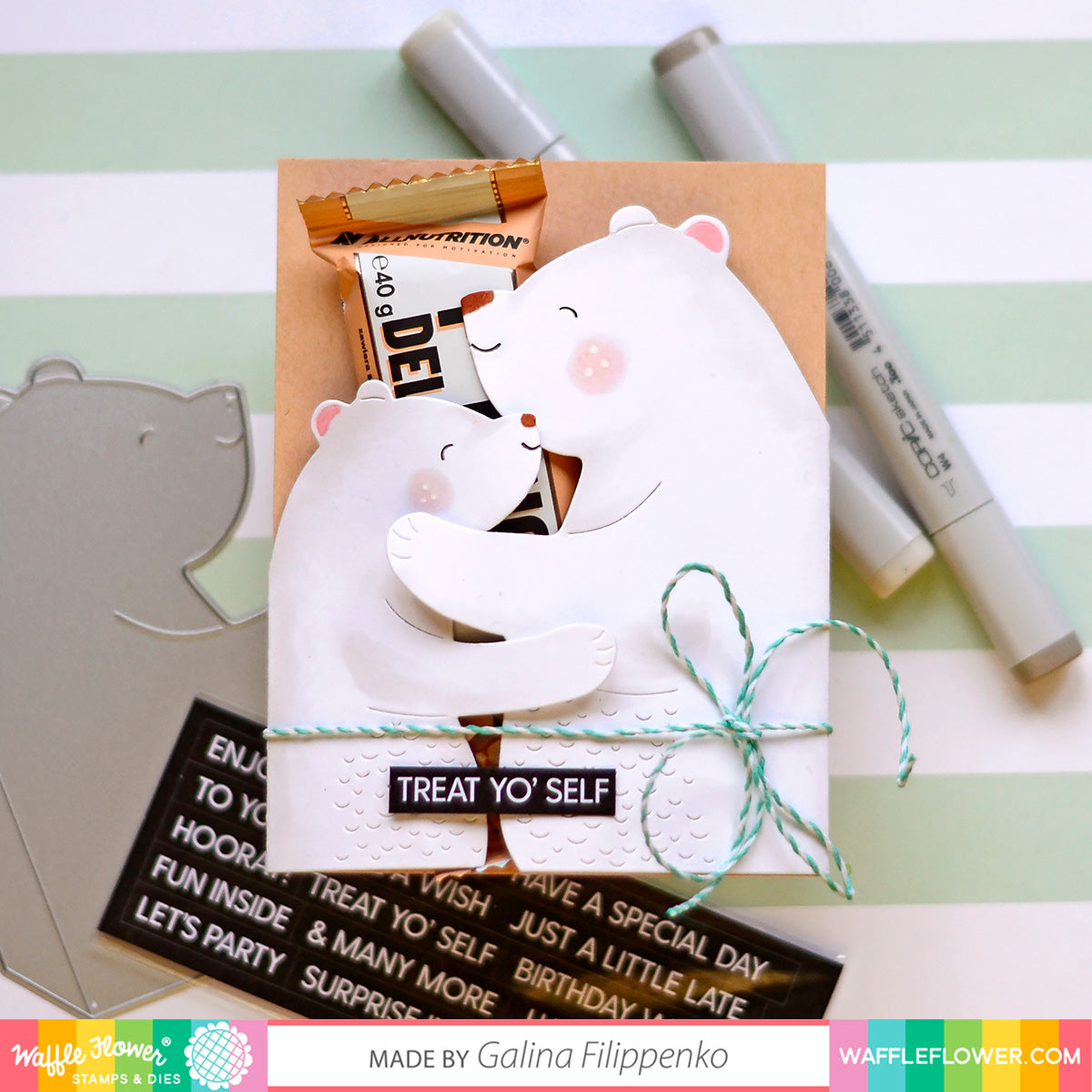 Intertwined Bear Hugs Die – WaffleFlower.com