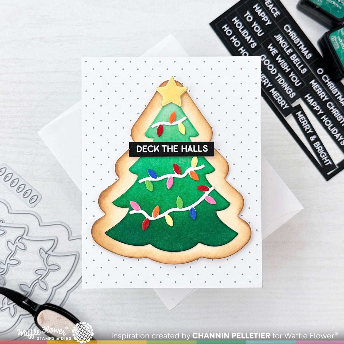 Christmas Tree Shaker Die – WaffleFlower.com