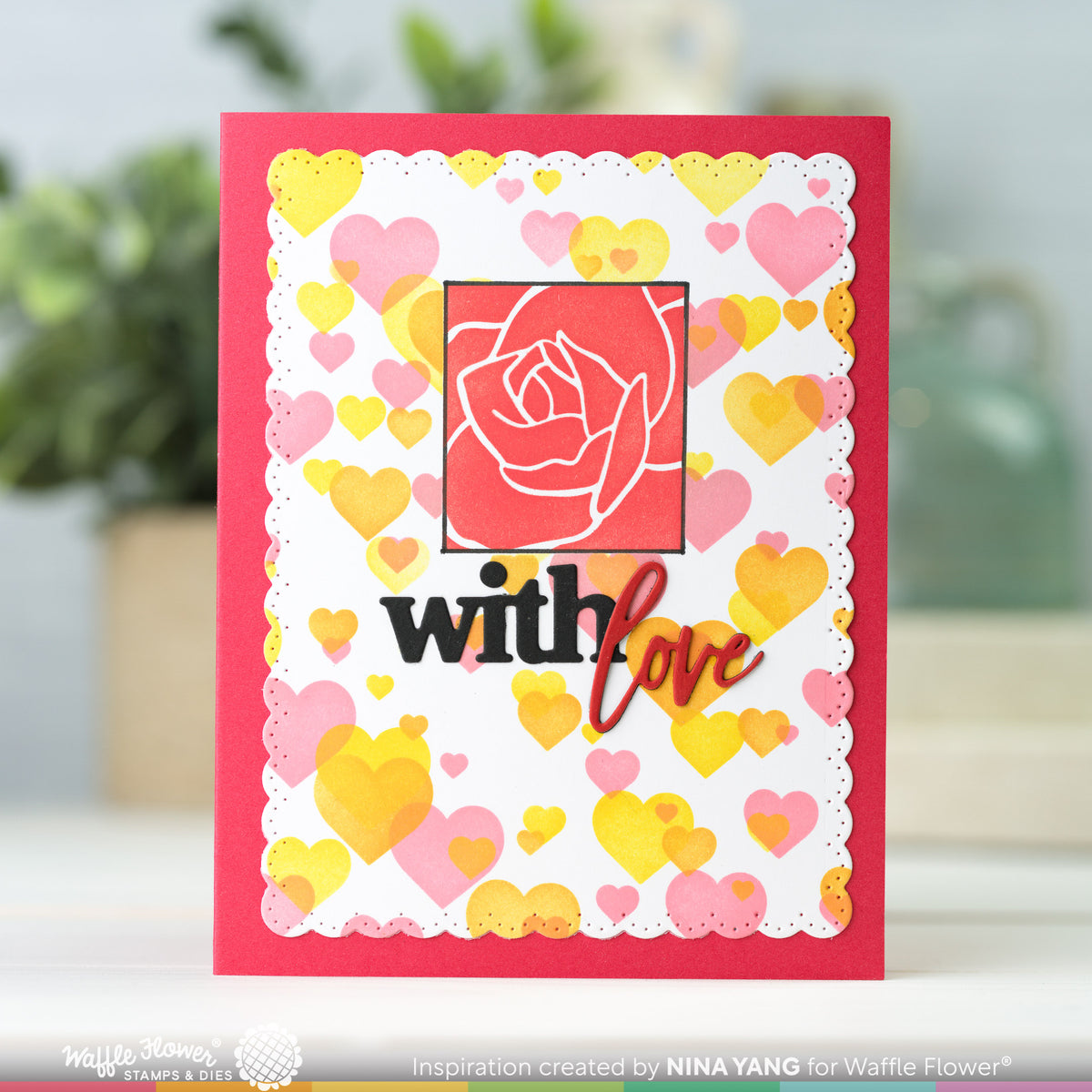 Bokeh Heart Stencil – WaffleFlower.com