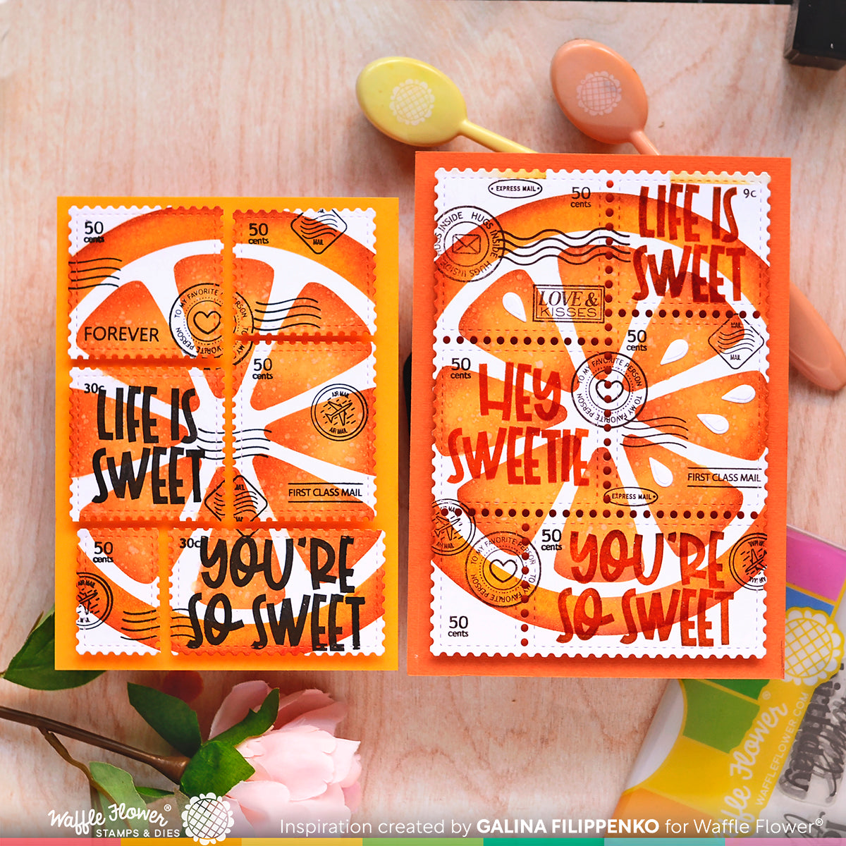 Postage Collage A6 Die – WaffleFlower.com