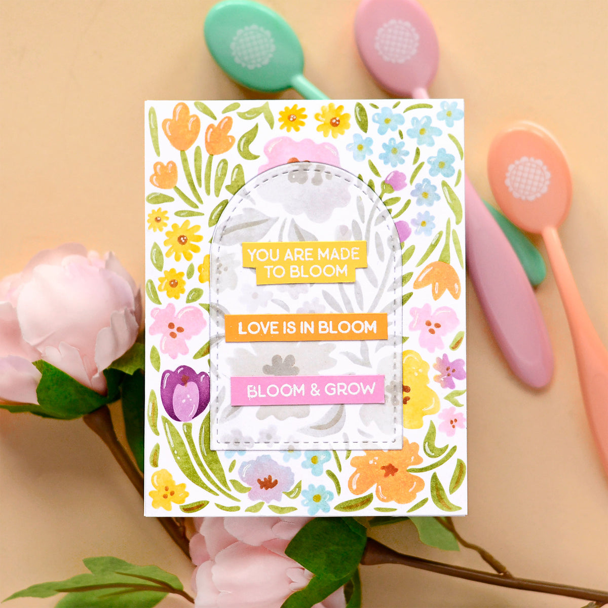 Small Sentiments Bloom Stamp Set – WaffleFlower.com