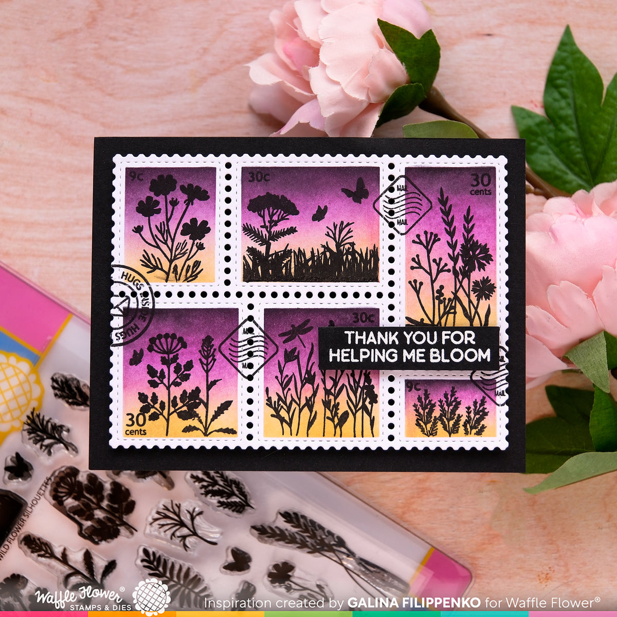 Small Sentiments Bloom Stamp Set – WaffleFlower.com