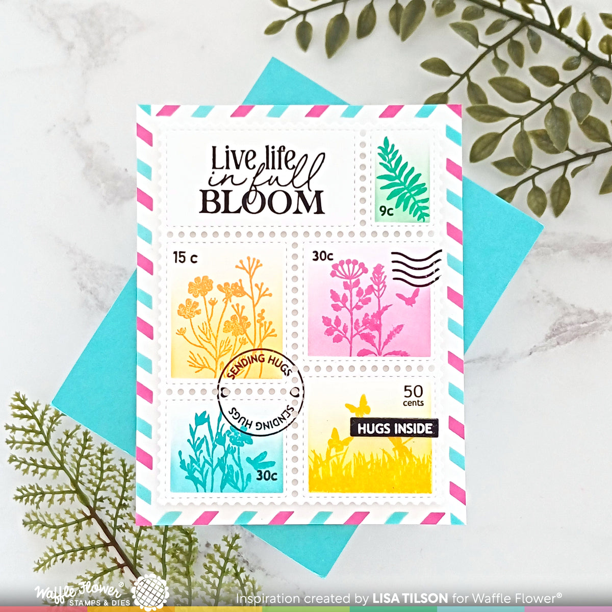 Full Bloom Sentiments Stamp Set – WaffleFlower.com