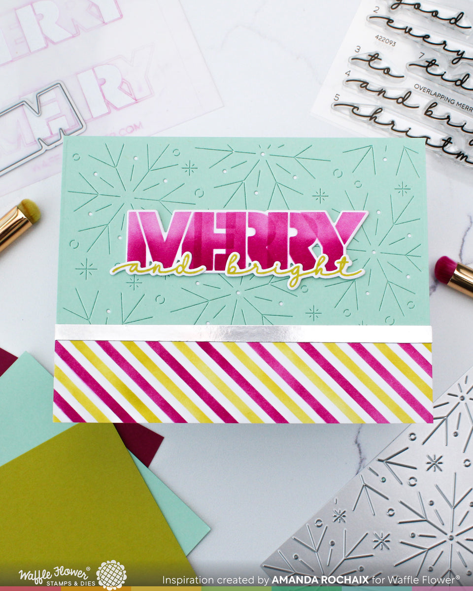 Overlapping Merry Additions Stamp Set – WaffleFlower.com